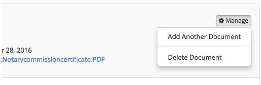 Uploading and Deleting Credential Documents